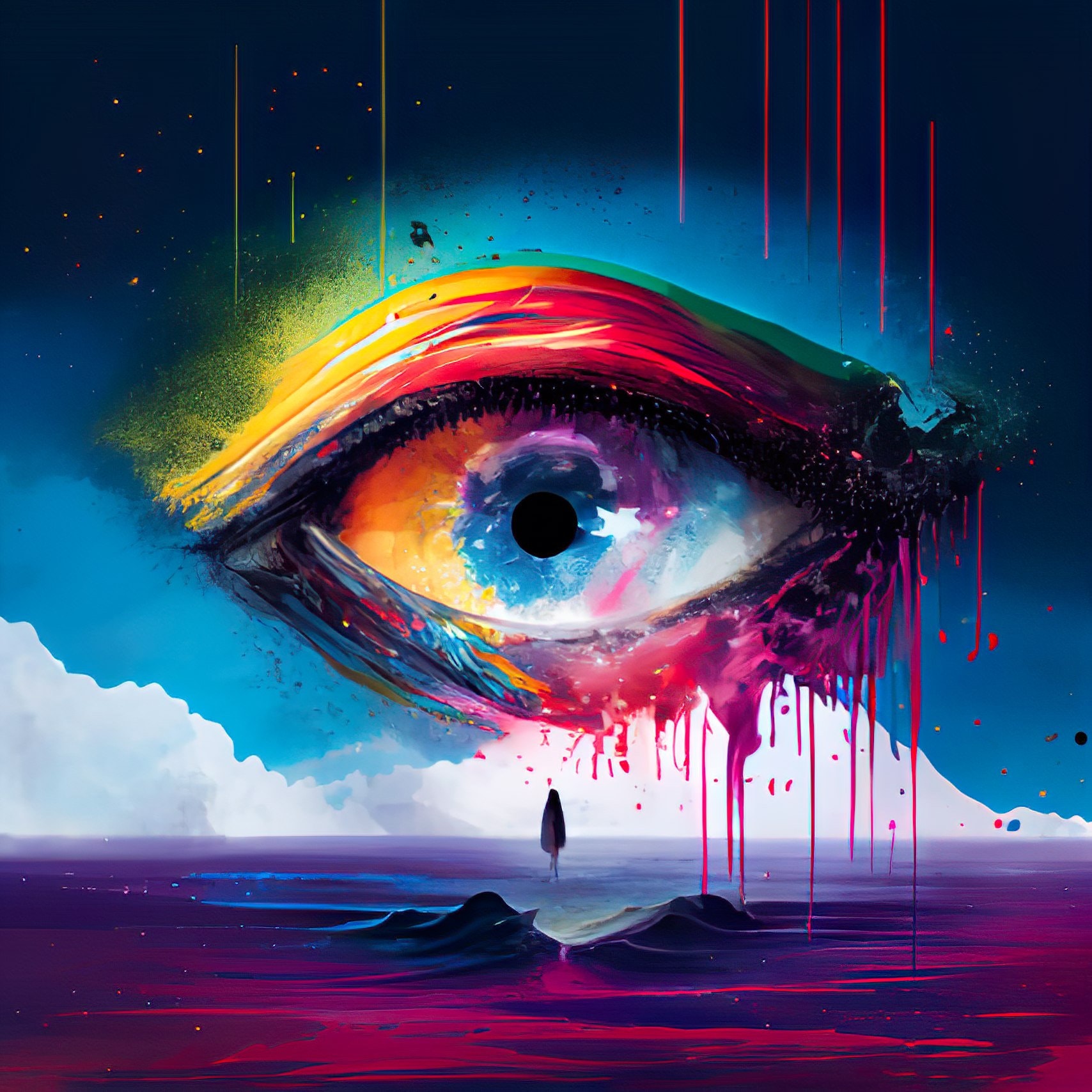 Third Eye -digital Abstract Eye Art Image -digital Print, Graphic ...