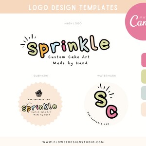 Cakery, Pastryshop, Designer Cakes, Custom Name Logo Design Editable ...