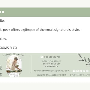 Simple and Feminine Signature for Email | Beauty Business Branding ...