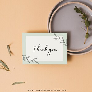 Simple and Delicate Business Thank You Card Editable | Delicate and ...