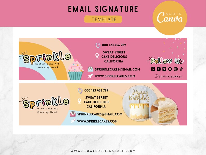Bakery Shop's Emails With a Fun and Colorful Canva Template ...