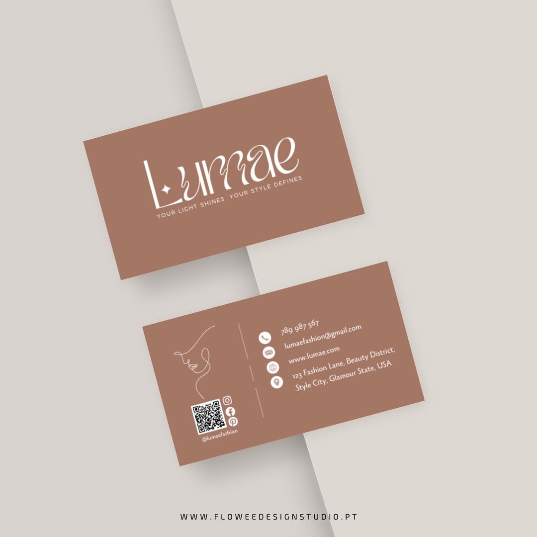 Editable Earthy Card Design | Feminine Editable Template on Canva for ...