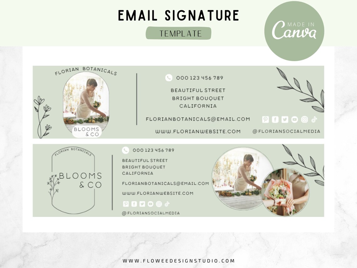 Simple and Feminine Signature for Email | Beauty Business Branding ...