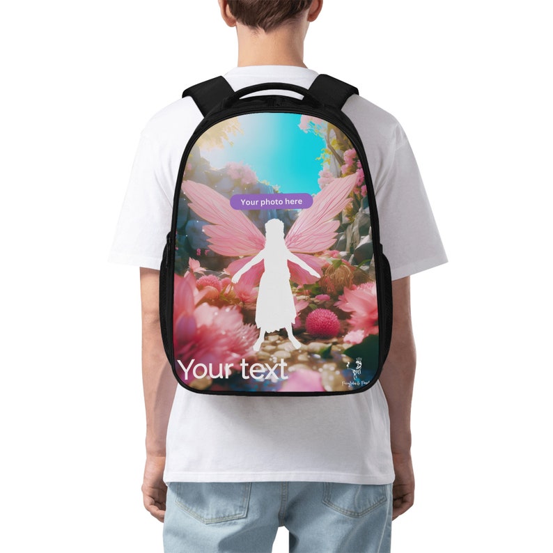 Personalized Fairy in the Flowers Backpack, Fairy Backpack, Fairy ...