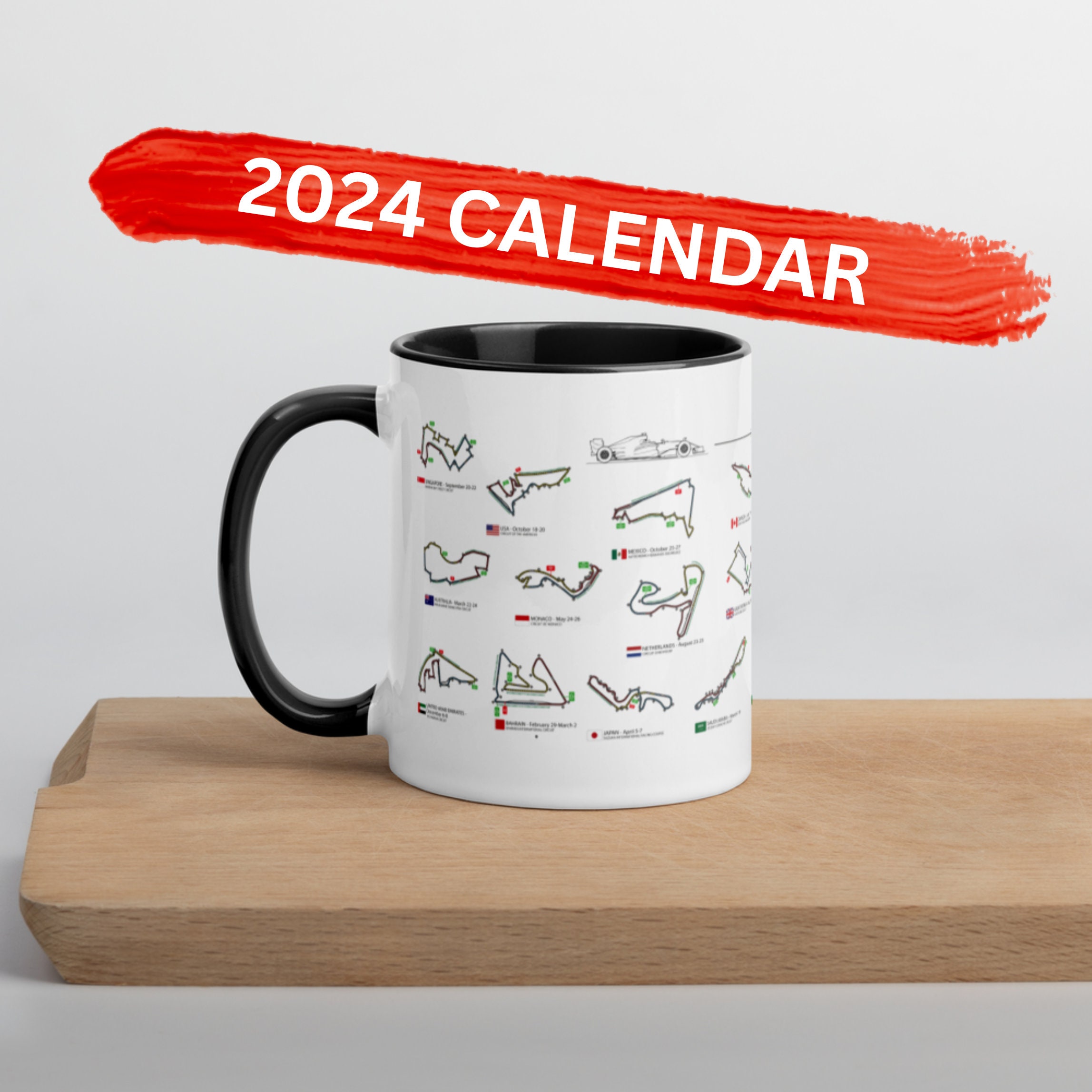 Formula 1 2024 Season Mugs, 2024 Formula 1 Calendar Mugs - Etsy Canada