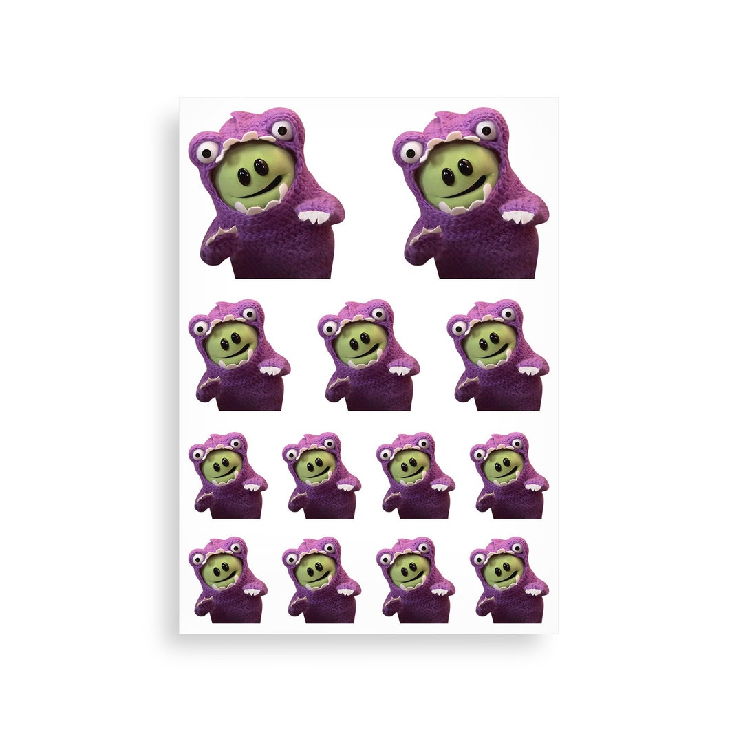Purple Monster Mona Stickers Funny Nanalan Mona - Etsy