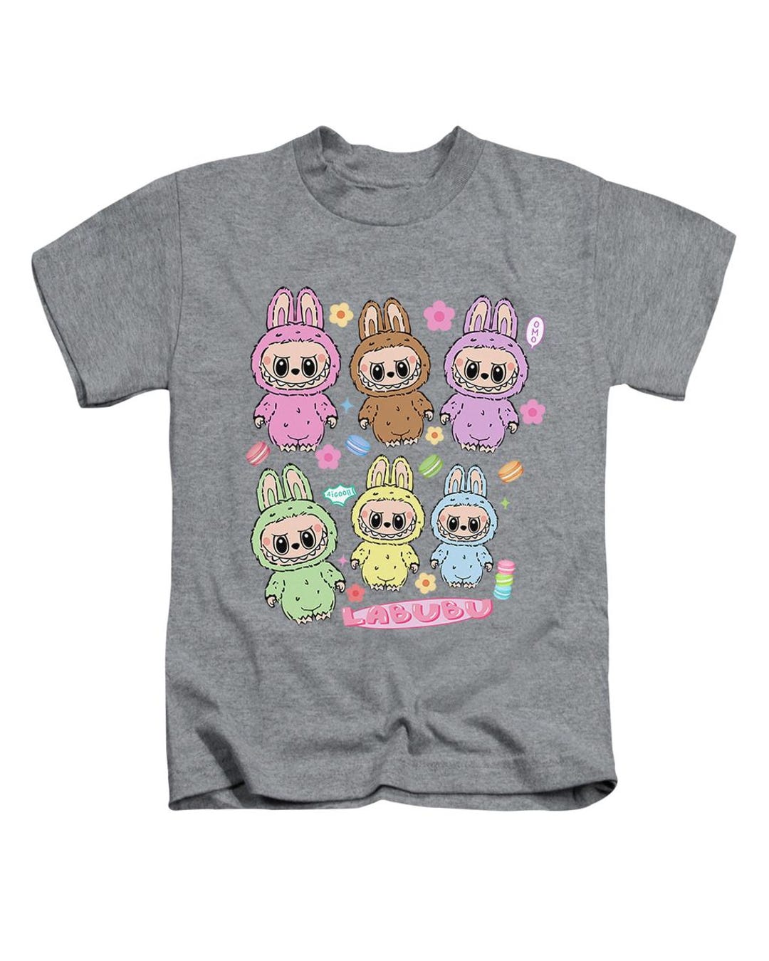 6 Pictures Labubu Adults T-shirt Cute Viral Trending Labubu Top New - Etsy