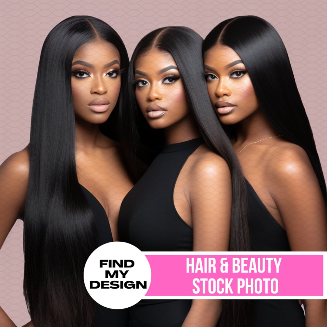 Stock Photo Black Beauty Model | Hair Extension, Wig, Makeup, Black ...