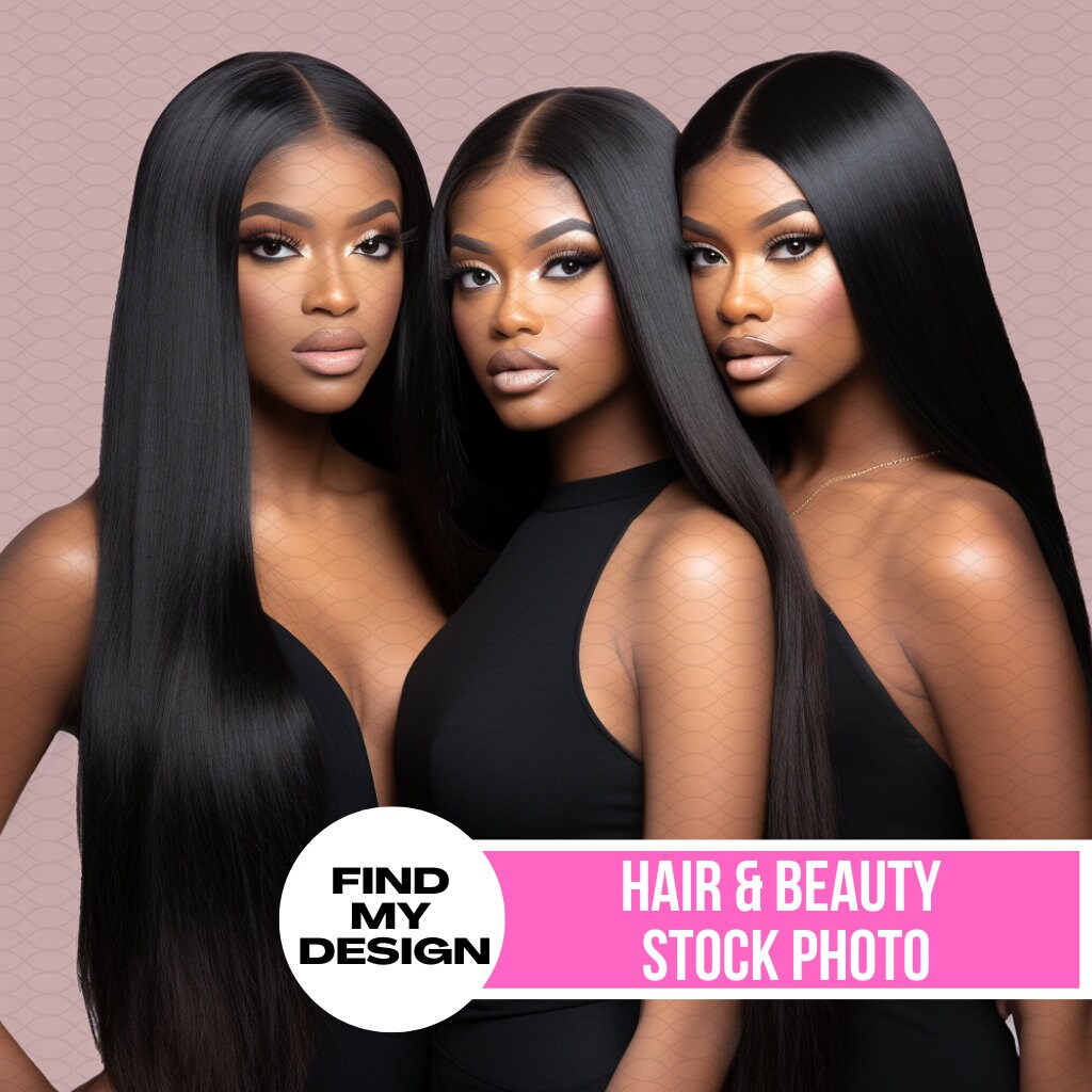 Stock Photo Black Beauty Model | Hair Extension, Wig, Makeup, Black ...