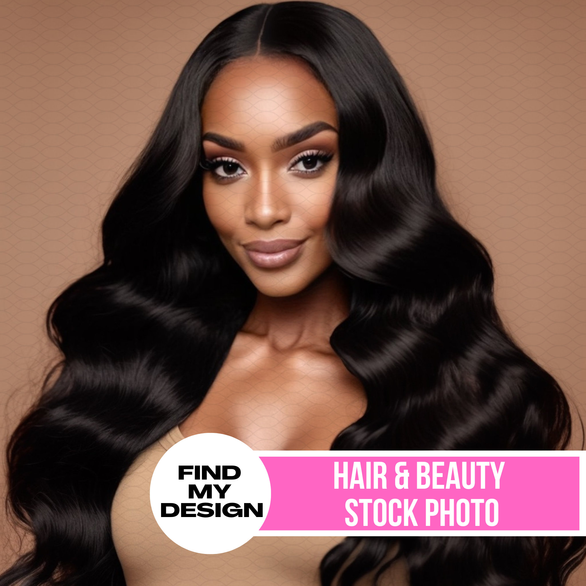 Stock Photo Black Beauty Model Hair Extension, Wig, Makeup, Black Woman ...