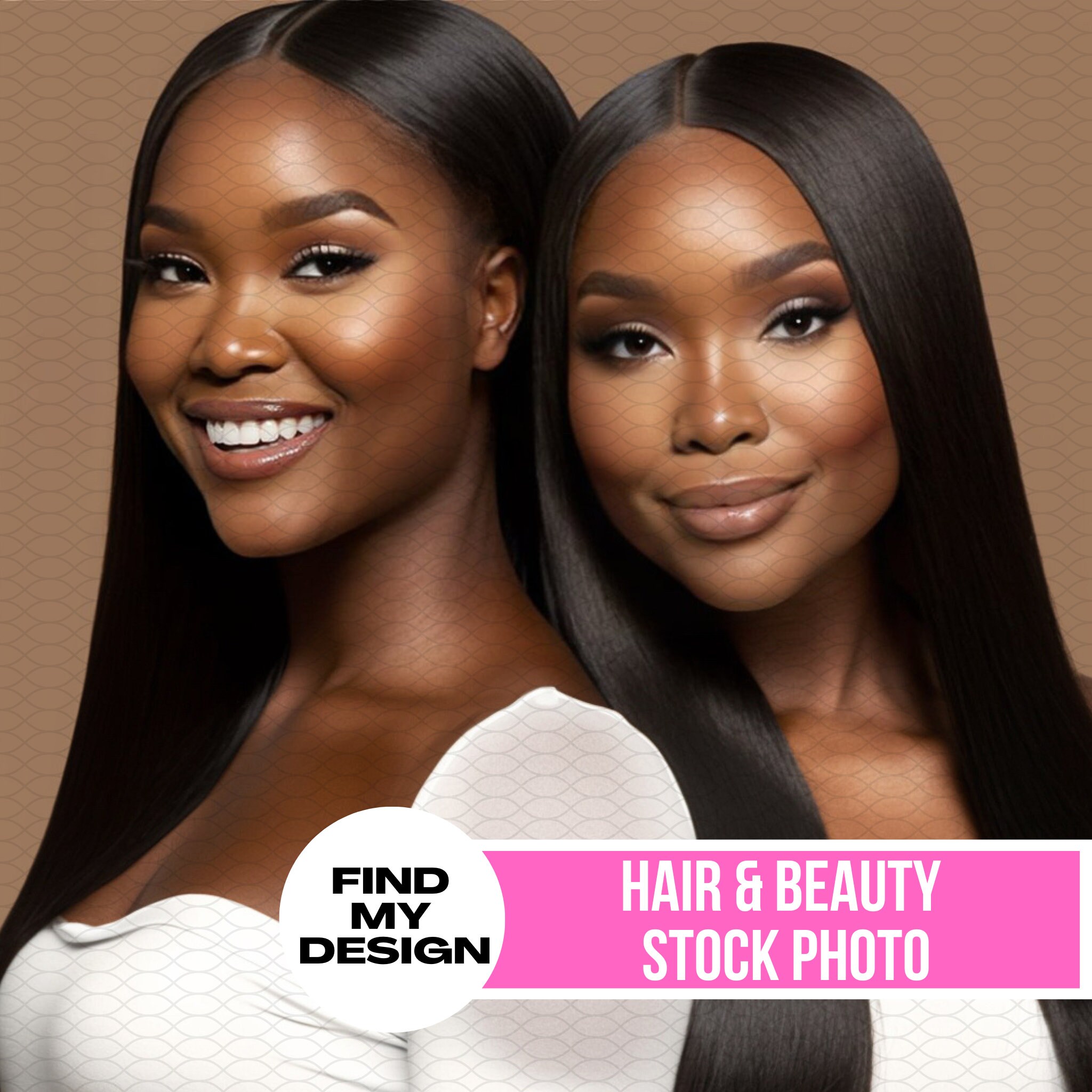 Stock Photo Black Beauty Bundle Hair Extension, Wig, Makeup, Black ...