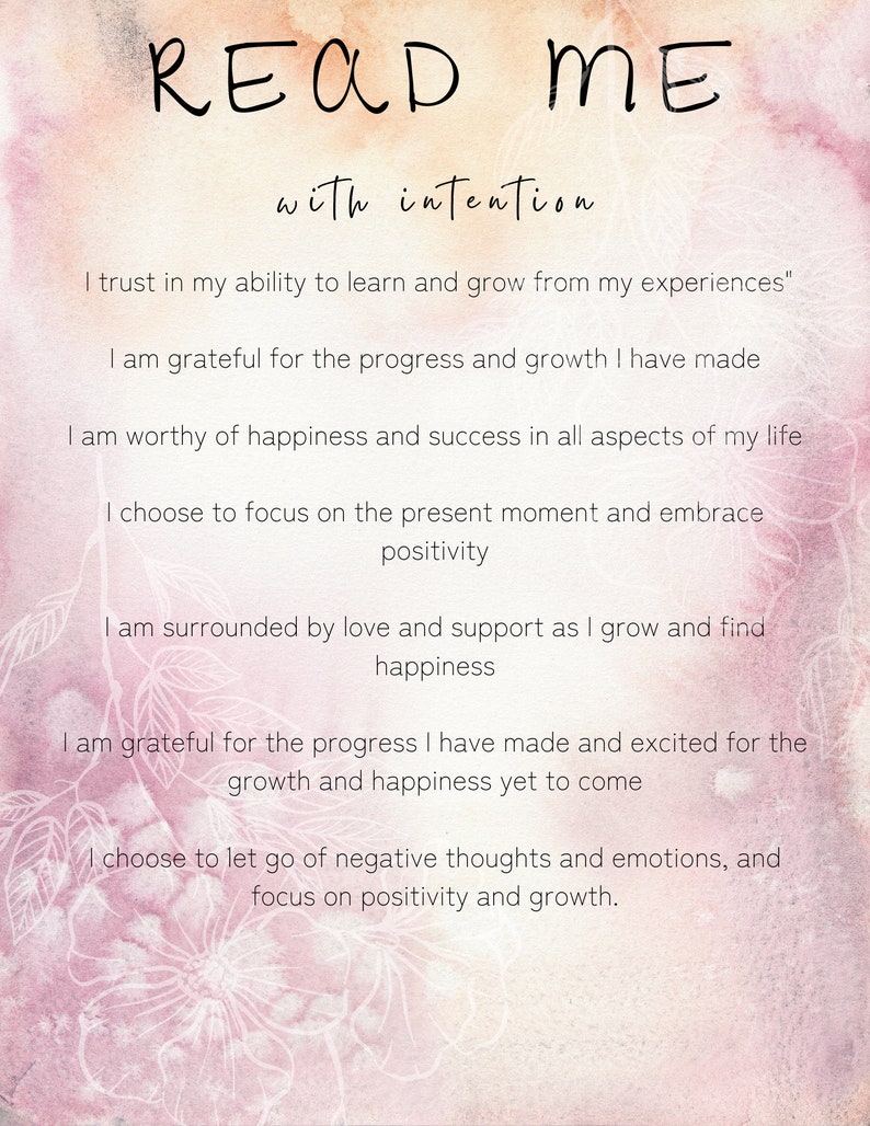 Printable Daily Morning Journal | Affirmations | Reflections | Instant ...