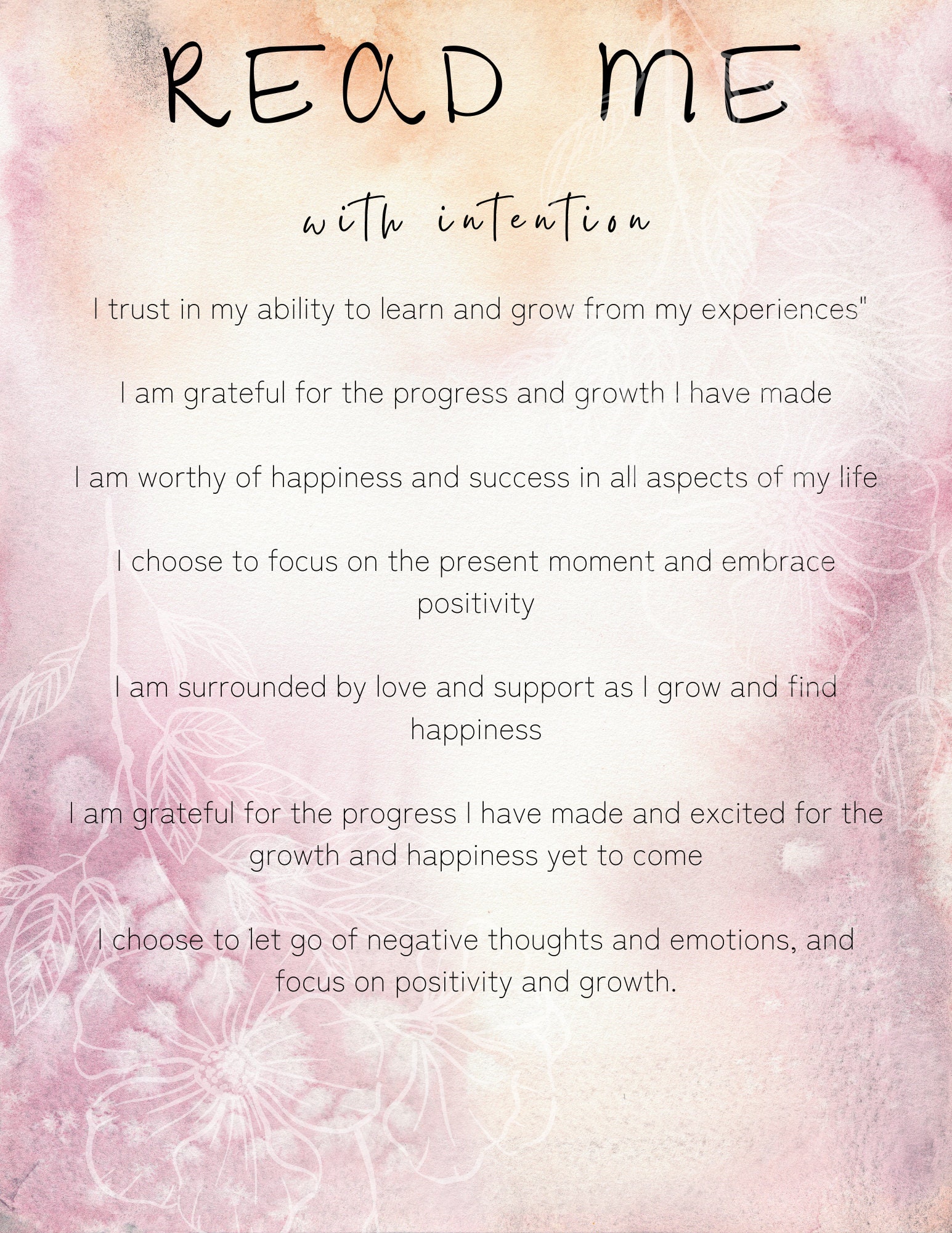 Printable Daily Morning Journal | Affirmations | Reflections | Instant ...