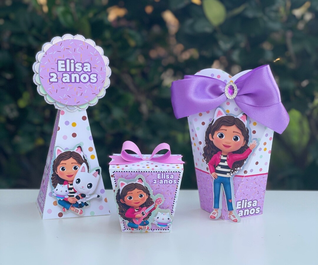 Gaby Cat House Inspired Favors Set of 3, Gaby Birthday Party Favors ...