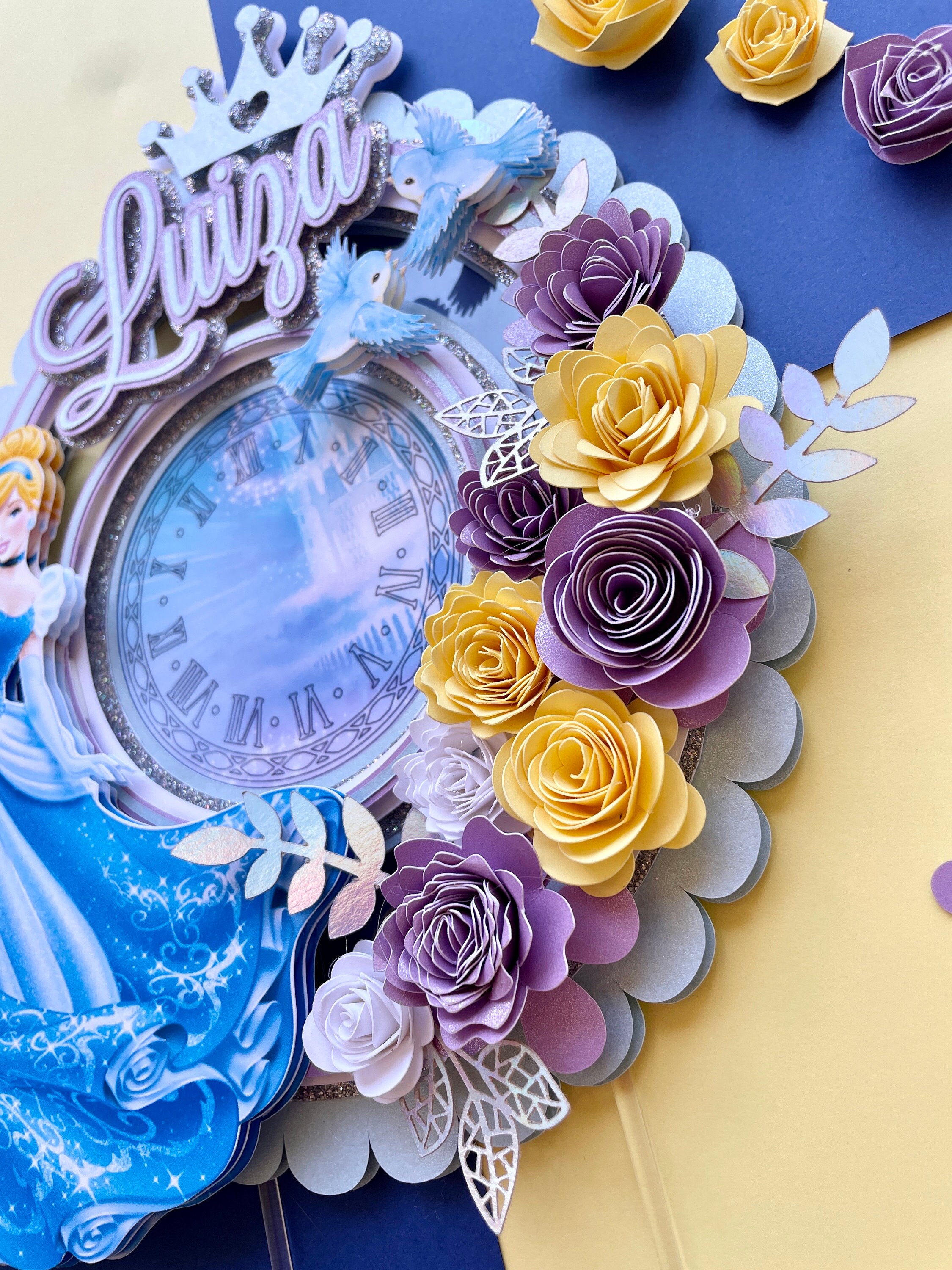 Princess Cake Topper Cinderella Themed - Etsy