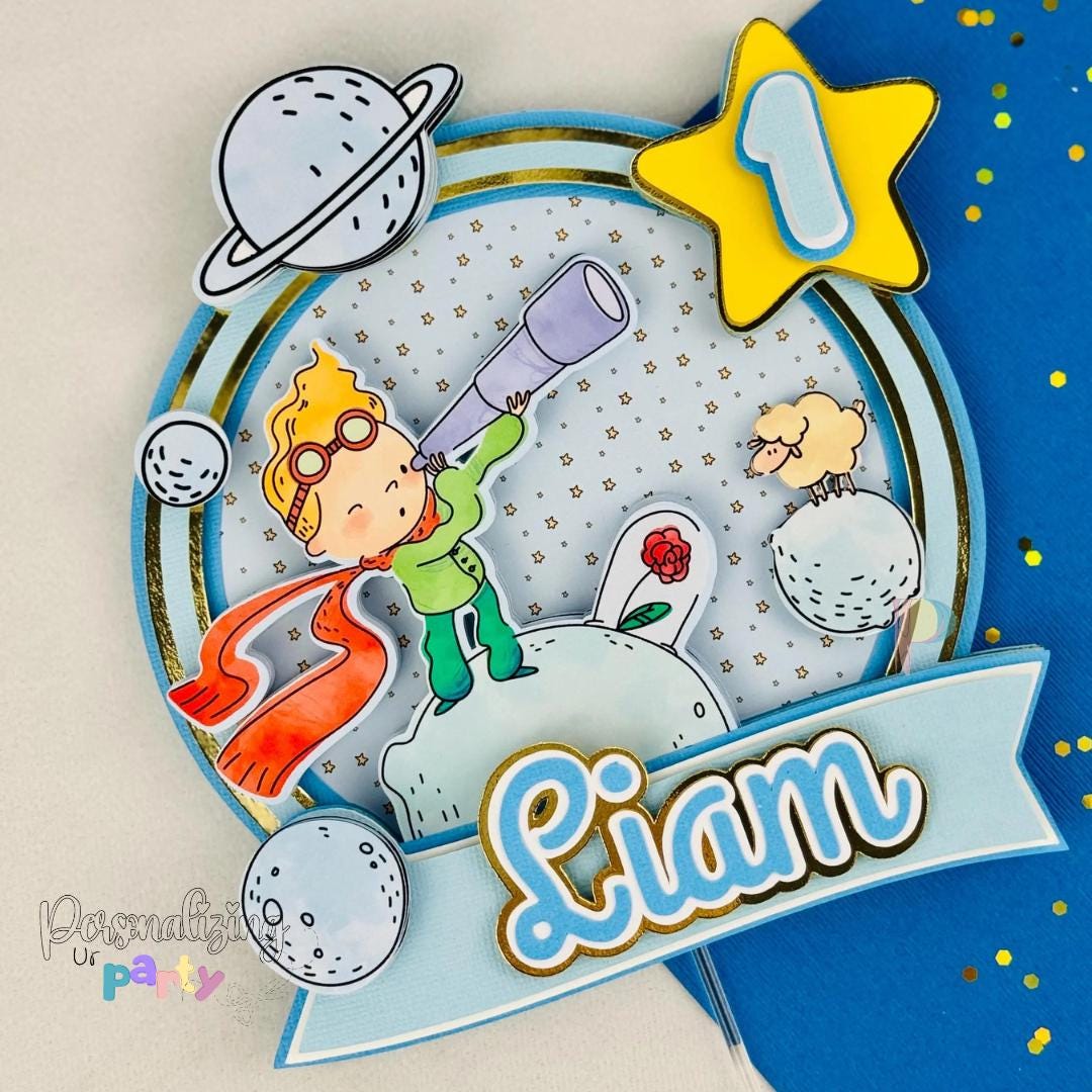 Little Prince Cake Topper Themed, Little Pince Birthday Party, Topo De ...