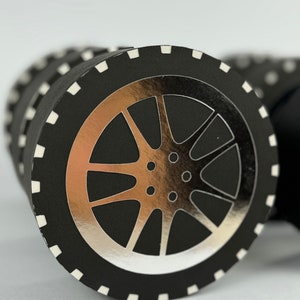 Tire Round Box Favor Box Set of 5, Race Car Party Favor Box, Racing ...