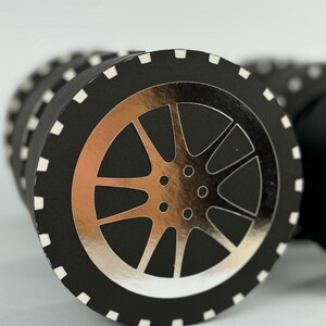 Tire Round Box Favor Box Set of 5, Race Car Party Favor Box, Racing ...