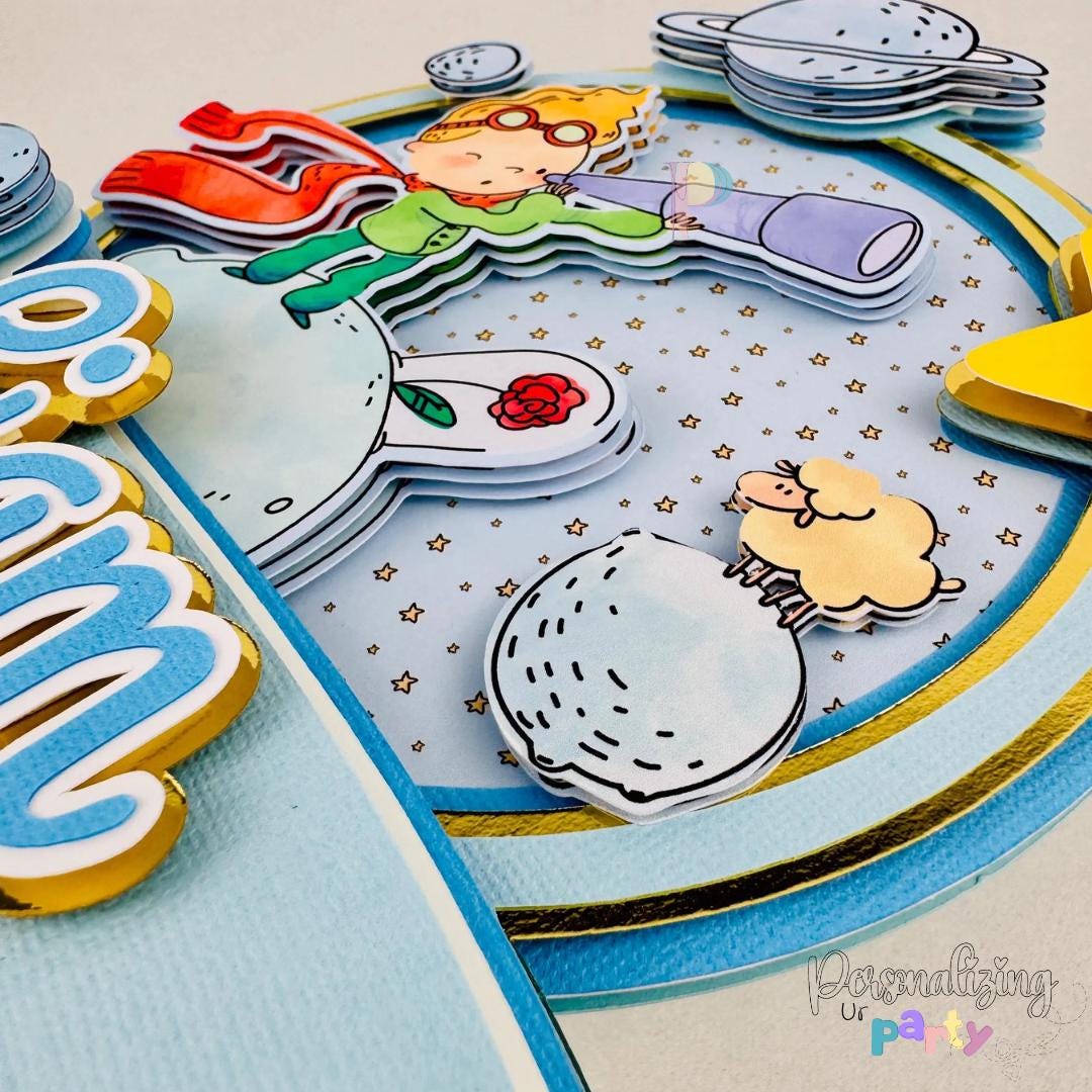 Little Prince Cake Topper Themed, Little Pince Birthday Party, Topo De ...