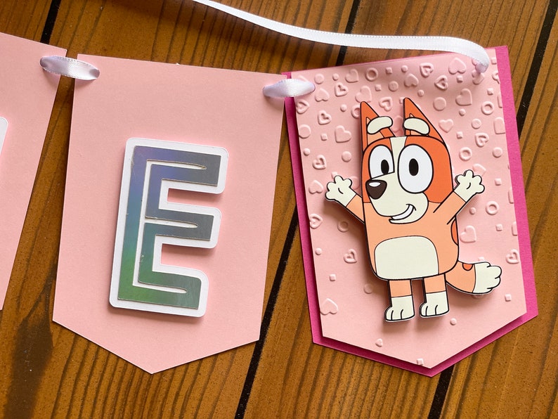 Bluey Bingo Themed Highchair Banner - Etsy Canada