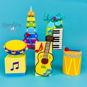 Musical Instruments Favors Set of 5, Musical Instruments Birthday Favor ...