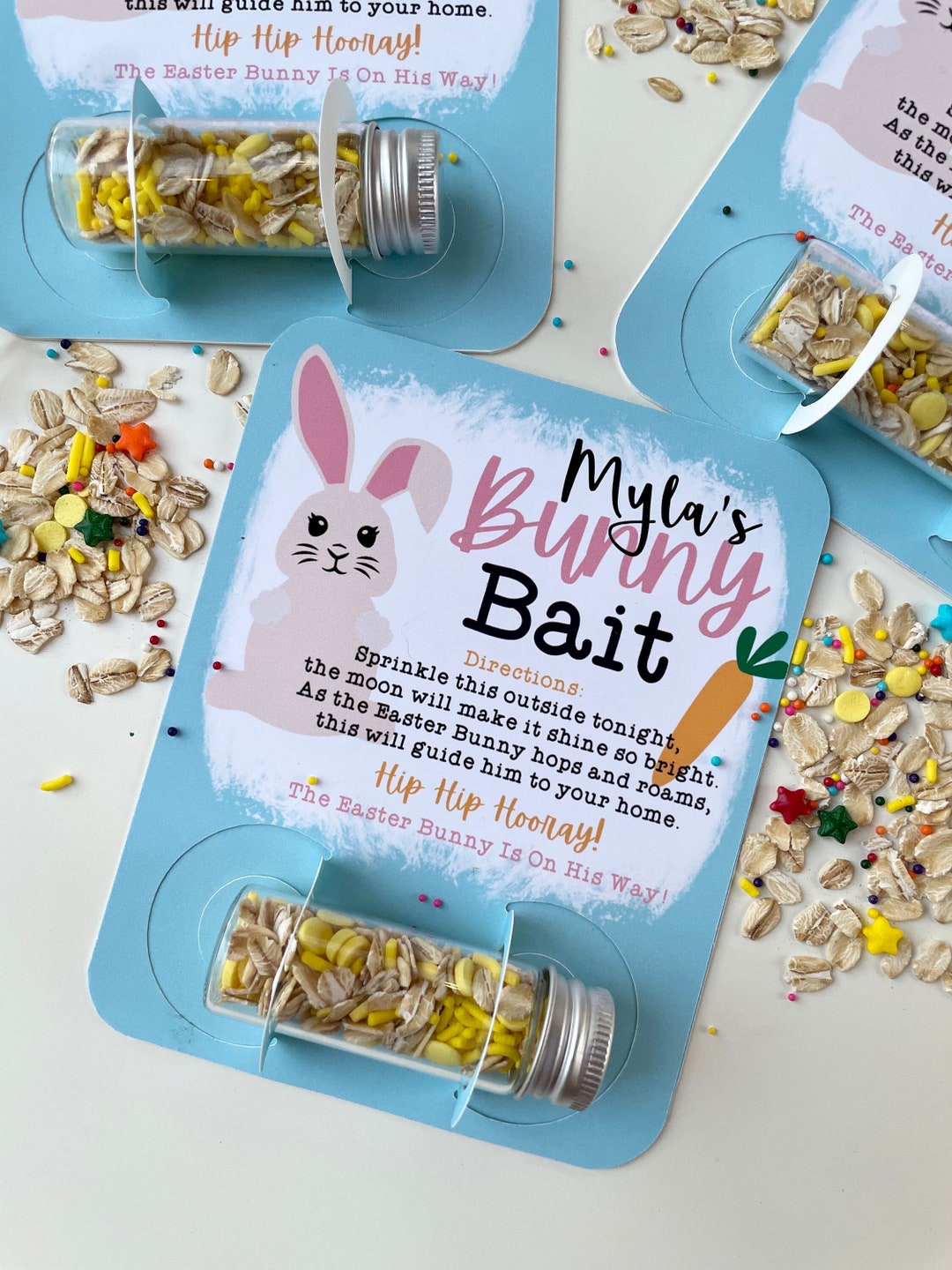 Bunny Bait Easter Bunny Treat Personalized Bunny Bait Card - Etsy
