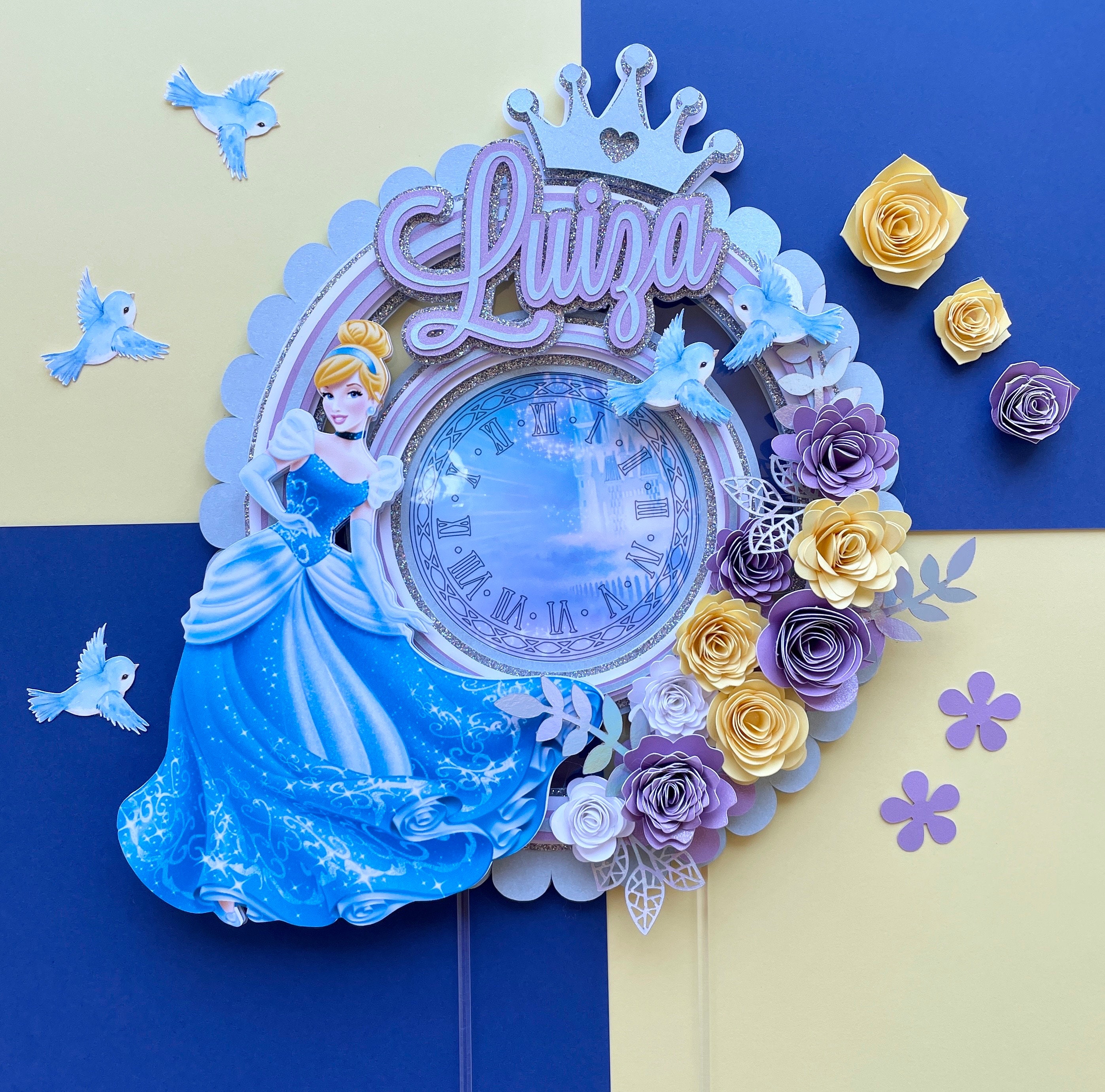 Princess Cake Topper Cinderella Themed - Etsy