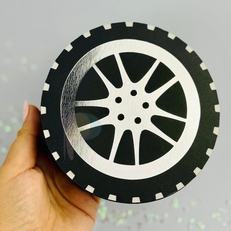 Tire Round Box Svg/studio Cutting File, Tire Wheel Box Digital Download ...