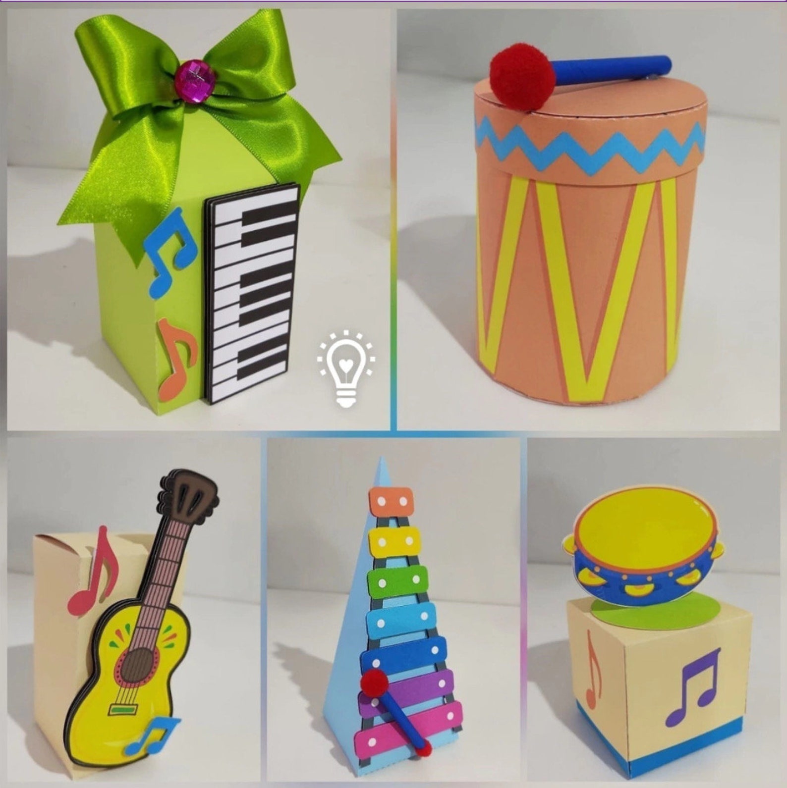 Musical Instruments Favors Set of 5, Musical Instruments Birthday Favor ...