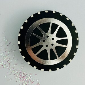 Tire Round Box Favor Box Set of 5, Race Car Party Favor Box, Racing ...