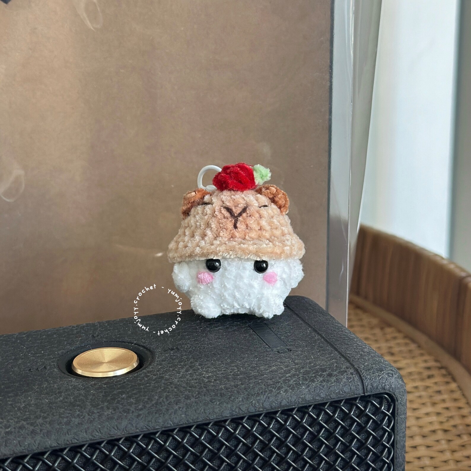 Cute Funny Crochet Mushroom Keychain, Crochet Keychain, Handmade ...