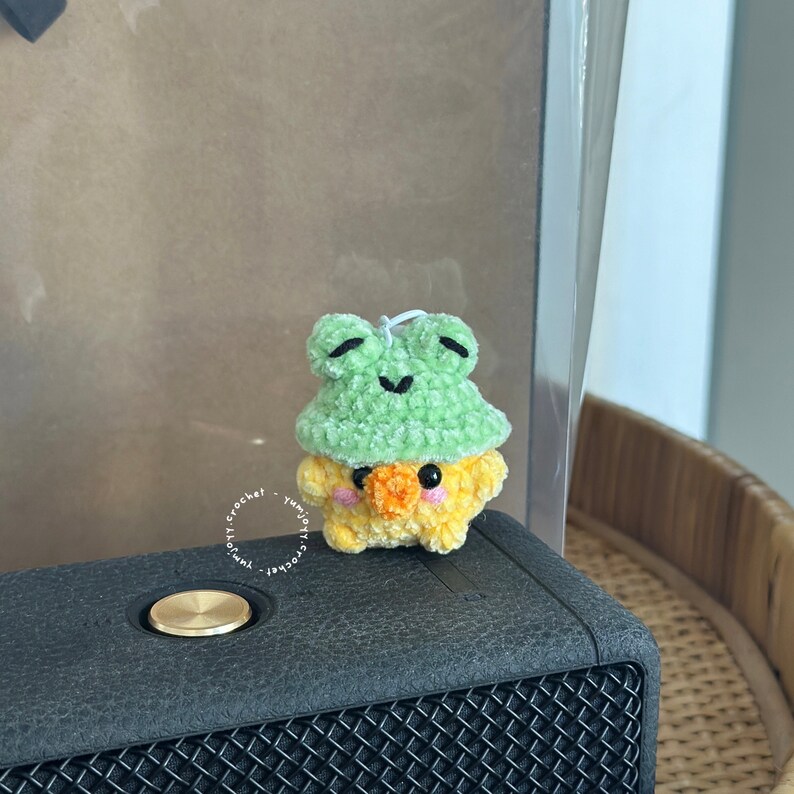 Cute Funny Crochet Mushroom Keychain, Crochet Keychain, Handmade ...