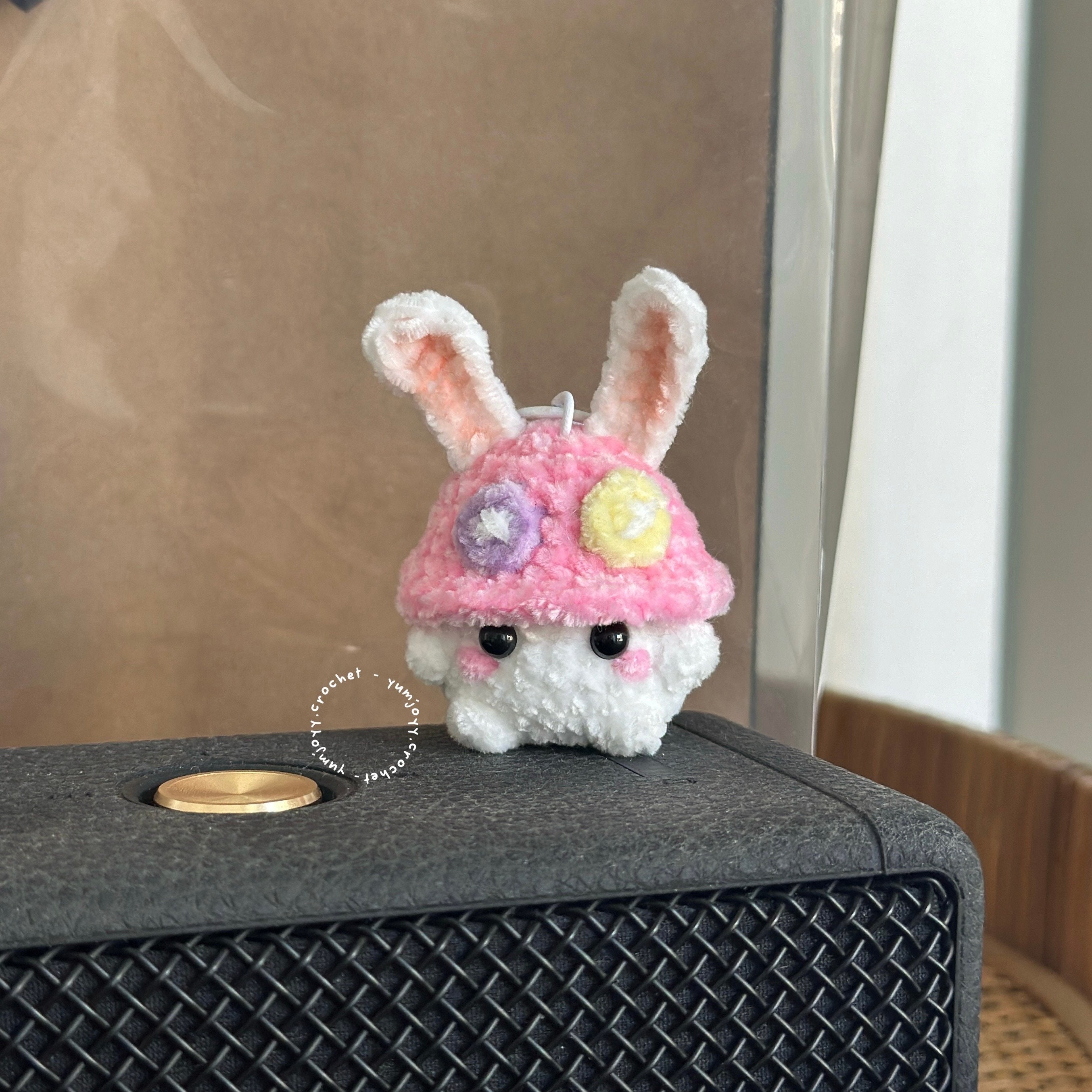 Cute Funny Crochet Mushroom Keychain, Crochet Keychain, Handmade ...