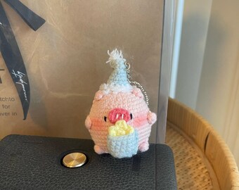 Cute Funny Crochet Tayaki Fish Cat Keychain, Crochet Keychain, Handmade ...