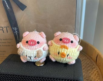 Cute Funny Crochet Tayaki Fish Cat Keychain, Crochet Keychain, Handmade ...