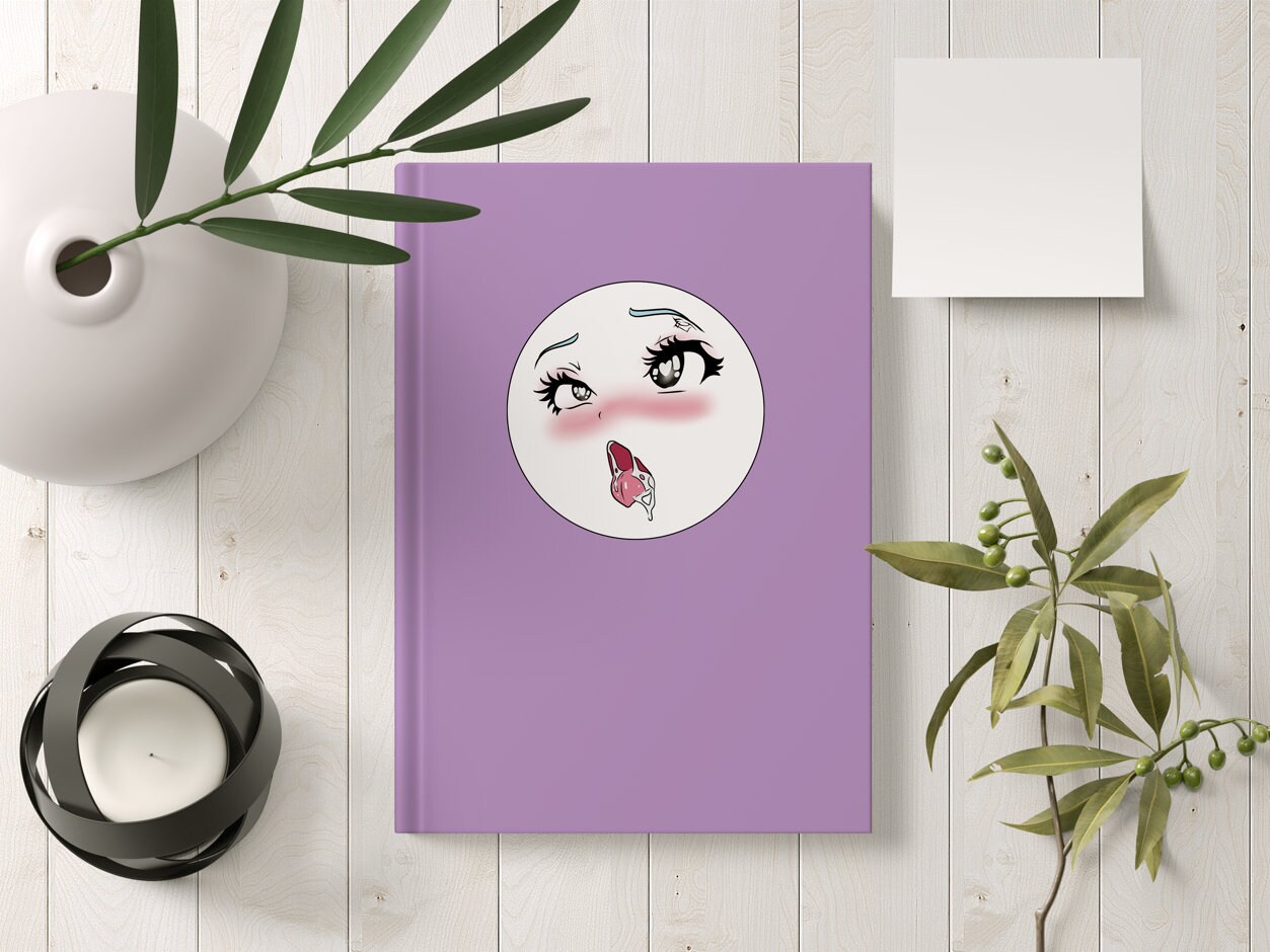 Sticker Anime Ahegao Face Etsy