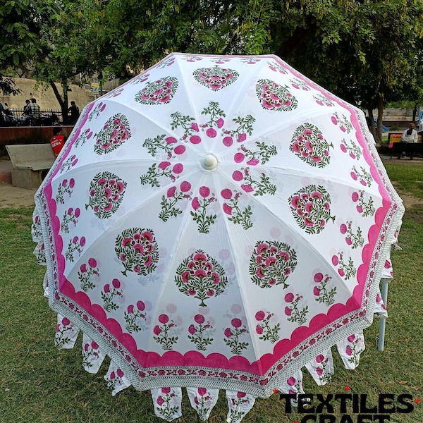 Garden Parasol Striped - Etsy UK