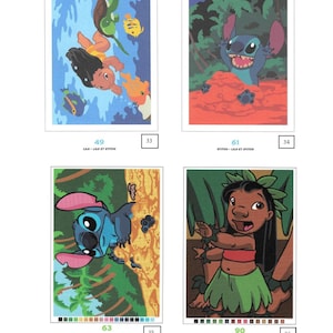 Stich Disney Color by Numbers Coloring Book - Etsy