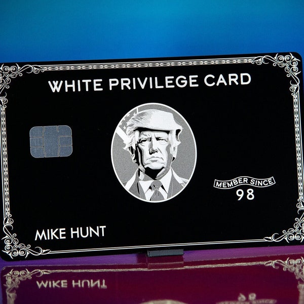 White Privilege Metal Card - Etsy