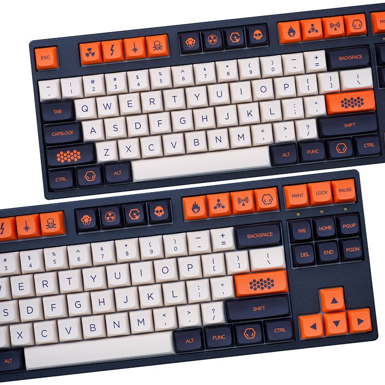 142 Keys/set GMK Carbon Keycaps PBT 5 Sides Dye Subbed Key Caps XDA ...