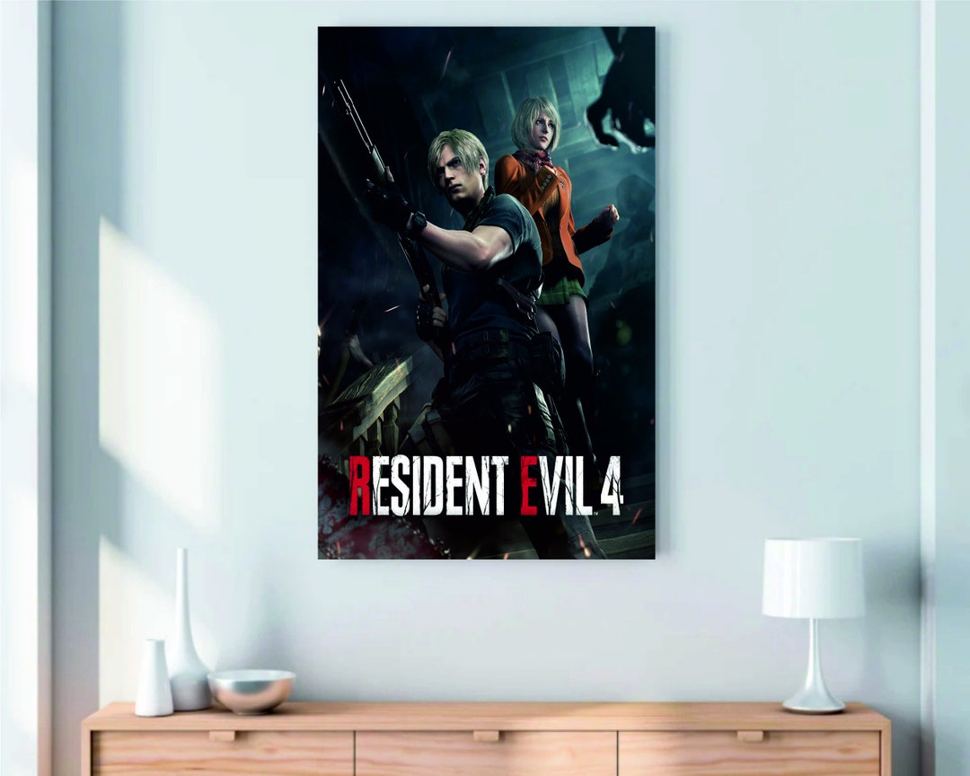 Resident Evil 4 Poster Leon Scott Kennedy Wall Art Resident - Etsy Canada