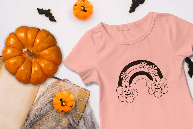 Groovy Halloween Clipart, Retro Fall Png, Halloween SVG, Groovy ...