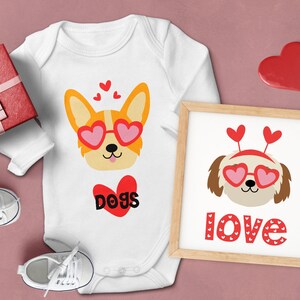 Love Dogs Clipart, Face Dogs Svg, Head Animals Clipart, Valentine Svg ...