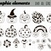 Groovy Halloween Clipart, Retro Fall Png, Halloween SVG, Groovy ...