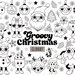 Retro Groovy Christmas Clipart, Christmas Clipart, Retro Christmas Svg ...