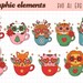 Christmas Mug Clipart Christmas Animal Clipart Animal Mug - Etsy