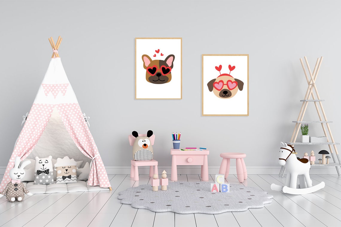 Love Dogs Clipart, Face Dogs Svg, Head Animals Clipart, Valentine Svg ...