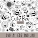Bee Clipart, Bee Svg, Black and White, Honeycomb Svg, Queen Bee Svg ...
