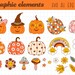 Groovy Halloween Clipart, Retro Fall Png, Halloween SVG, Groovy ...