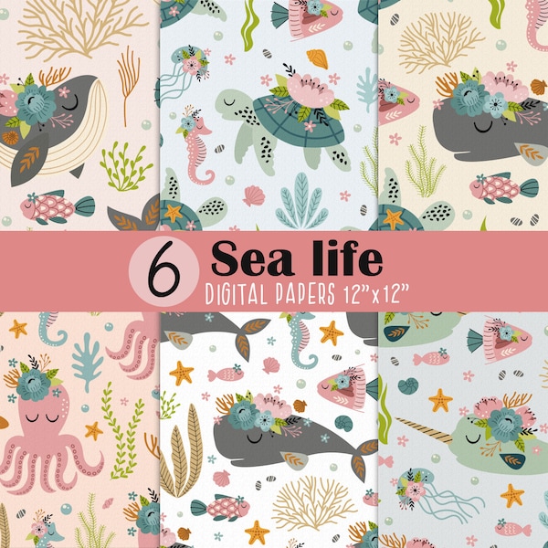 Sea Animal Pattern - Etsy